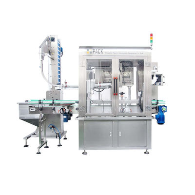 Fully Automatic Screw Capping Machine Tracking With Cap Sorter Capping Head Moving System
