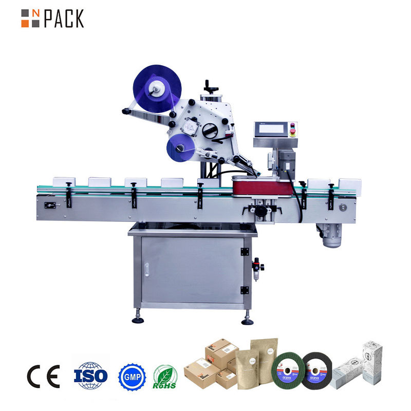 Automatic PLC Control Flat Surface Bottle Labeling Machine For Top And ...