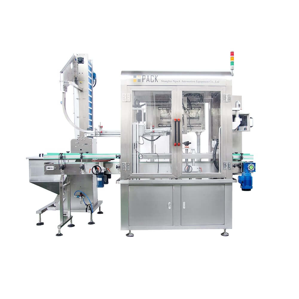 Fully Automatic Screw Capping Machine Tracking With Cap Sorter Capping ...