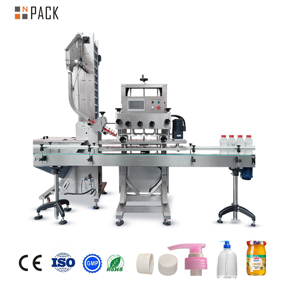 Automatic Lug Cap Sealing Machine Inline Bottle Capping Machine