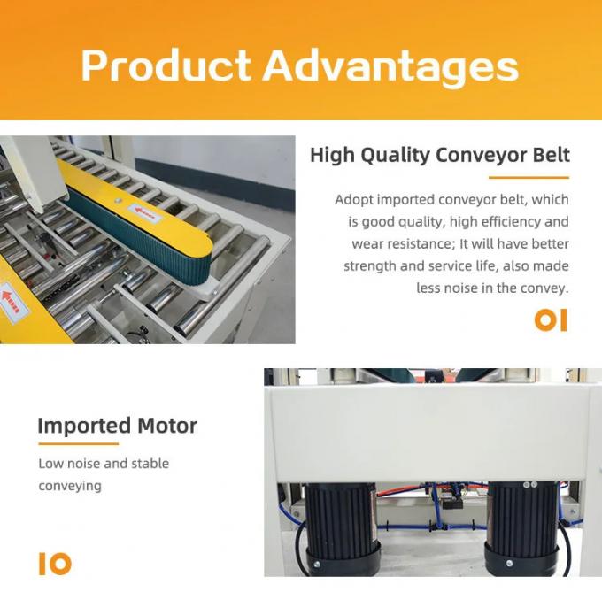 Automatic Cartons Box Sealer Carton Tape Sealing Machine Top And Bottom ...