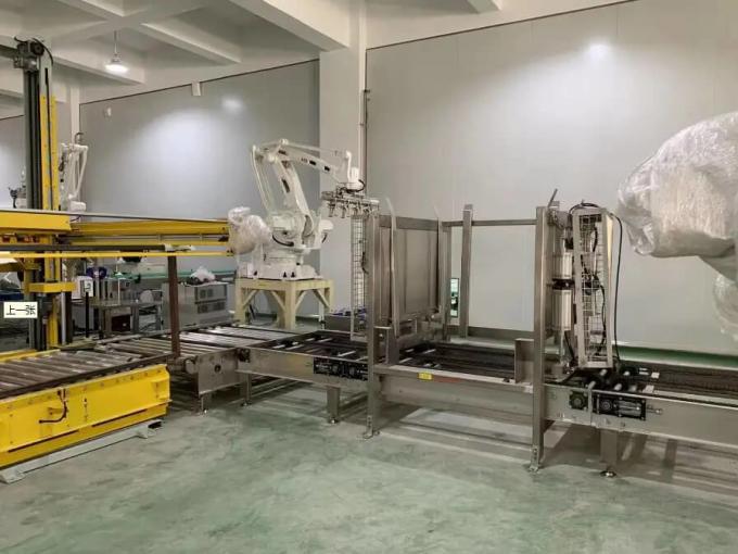 Automatic Pallet Wrap Stretch Wrapping Machine Robotic Pallet Wrapper ...